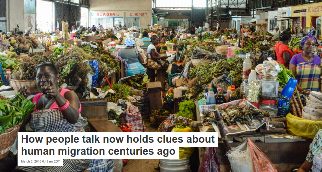 How people talk now holds clues about human migration centuries ago ...