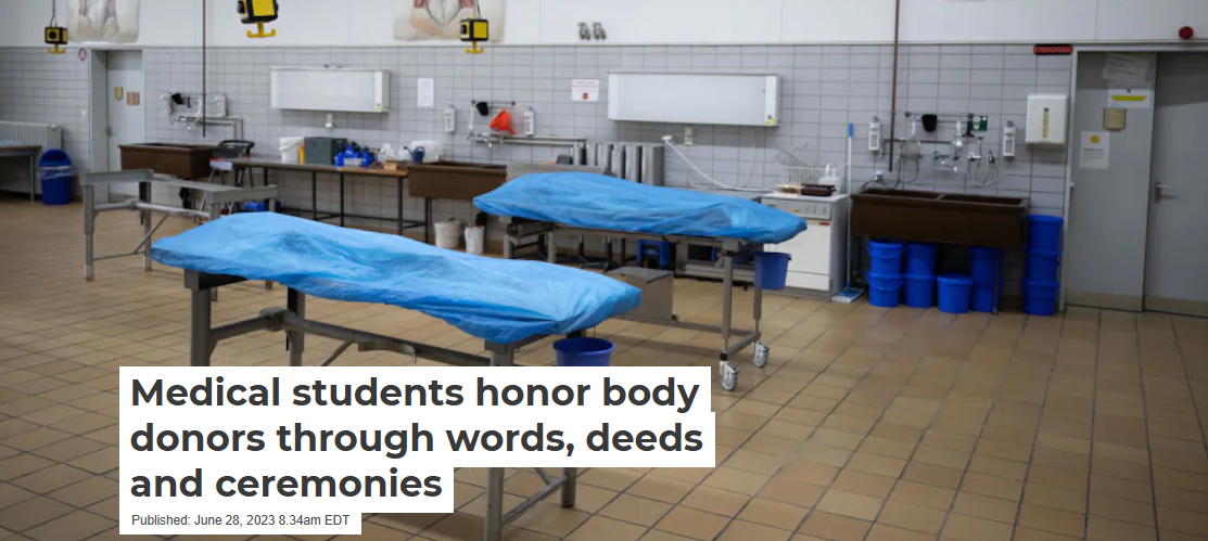 Medical students honor body donors through words, deeds and ceremonies ...