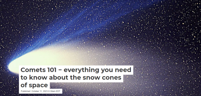 Comets 101 − everything you need to know about the snow cones of space ...