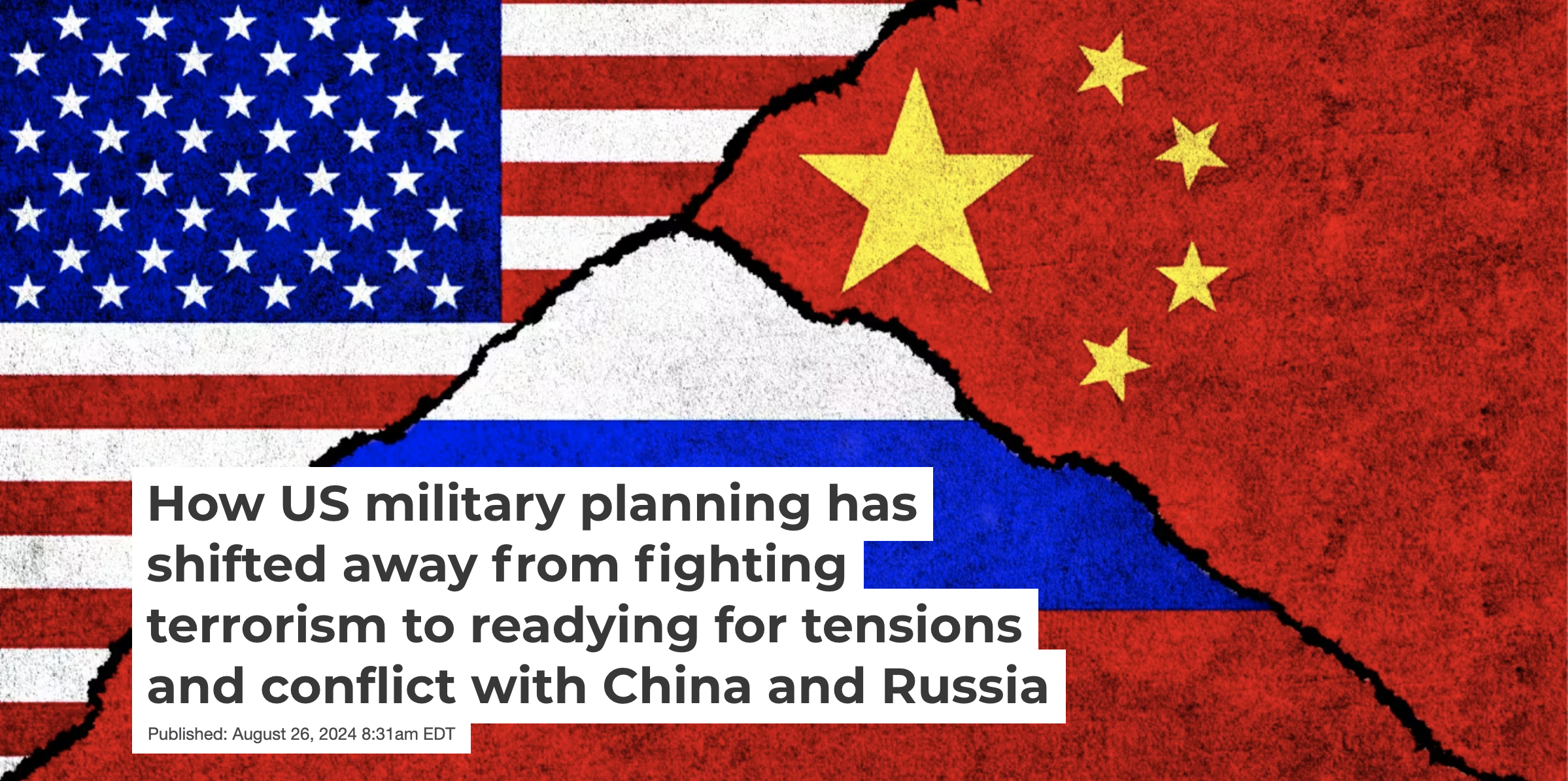 How US military planning has shifted away from fighting terrorism to ...