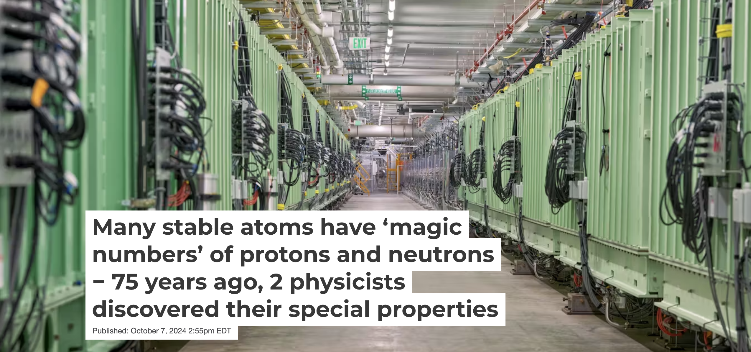 Many stable atoms have ‘magic numbers’ of protons and neutrons − 75 ...