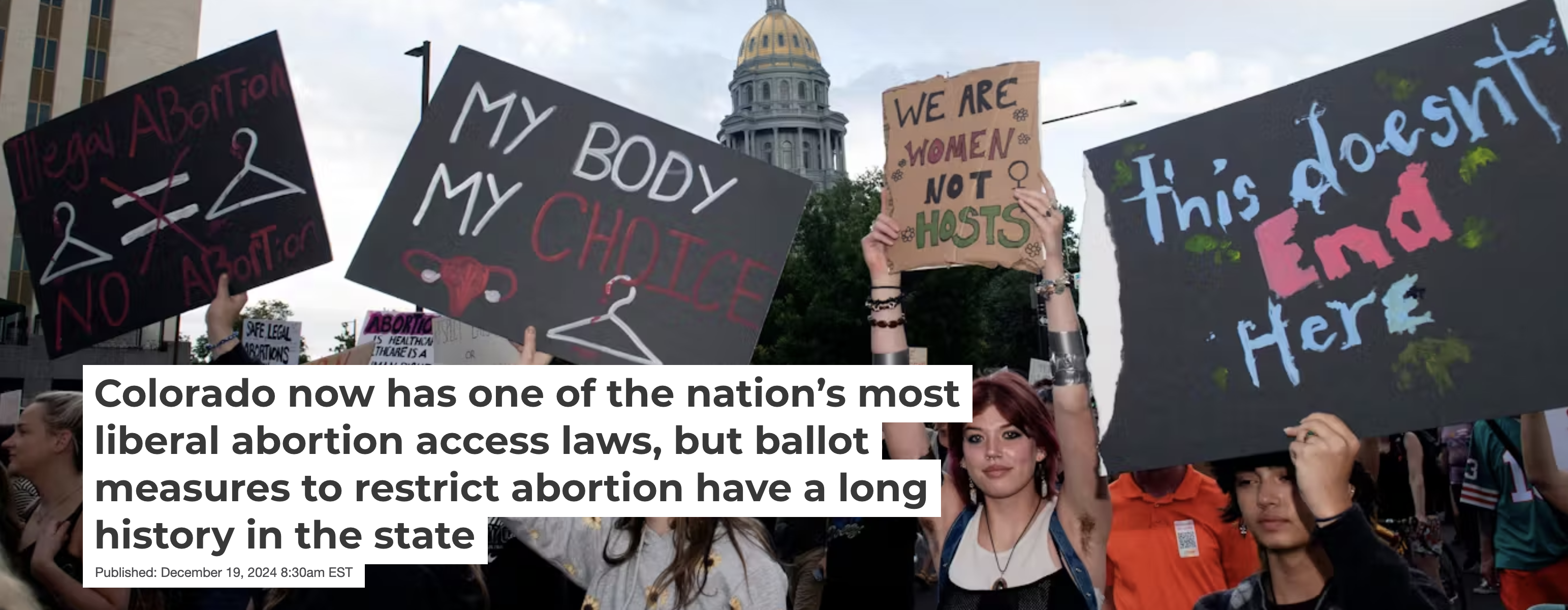 Colorado now has one of the nation’s most liberal abortion access laws ...