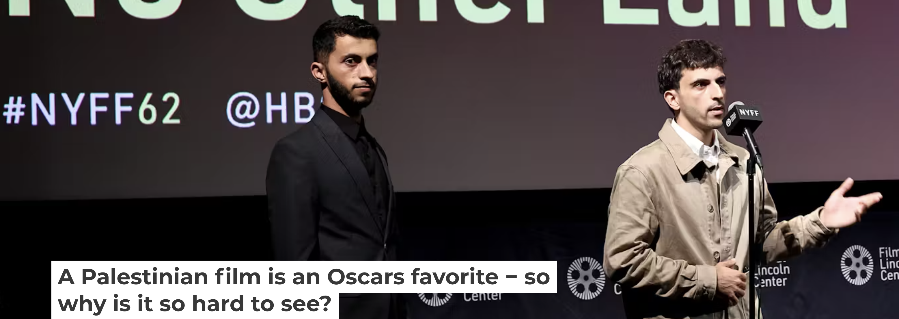 A Palestinian film is an Oscars favorite − so why is it so hard to see ...