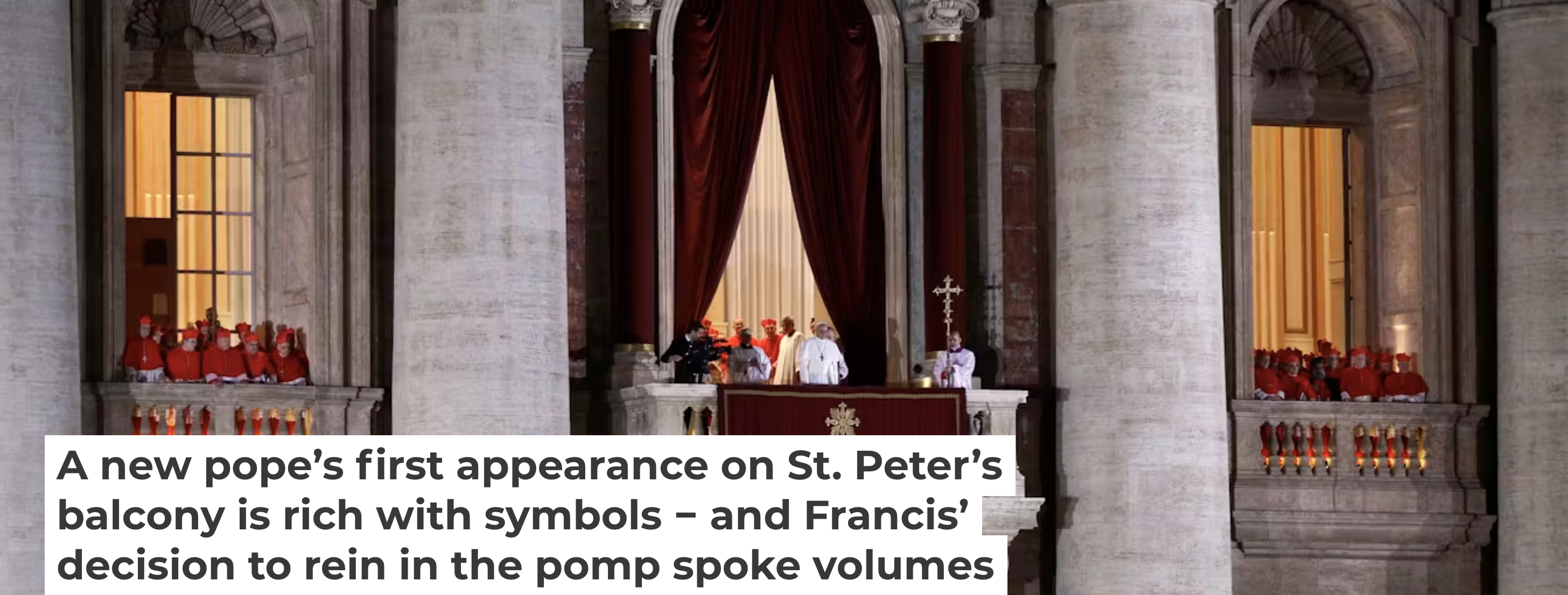 A new pope’s first appearance on St. Peter’s balcony is rich with ...