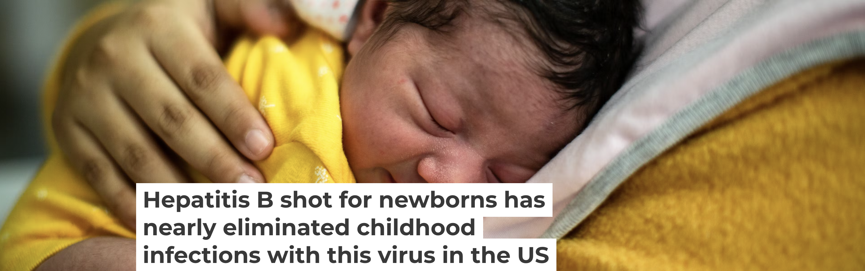 Hepatitis B shot for newborns has nearly eliminated childhood ...