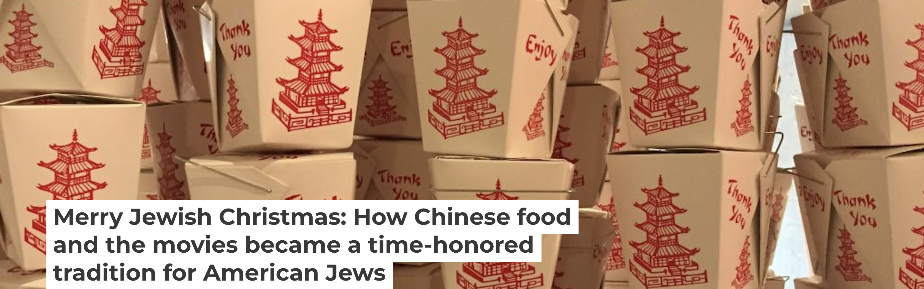 Merry Jewish Christmas: How Chinese food and the movies became a time ...