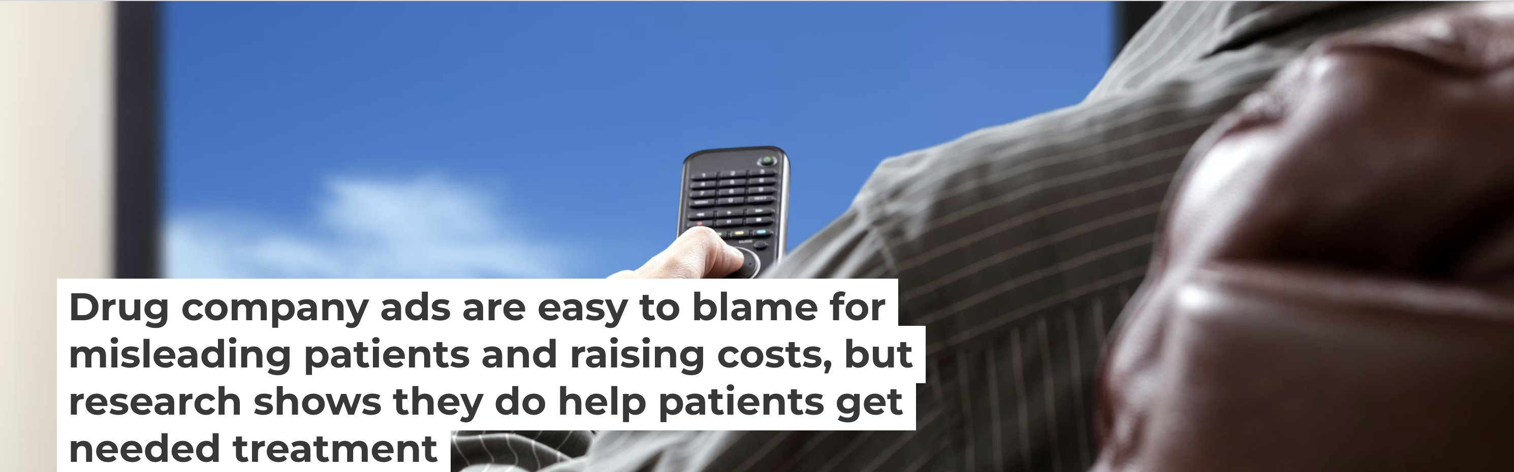 Drug company ads are easy to blame for misleading patients and raising ...